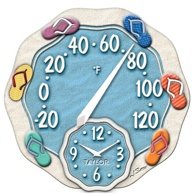 Taylor Sandals 10" Wall Clock & Reviews | Wayfair