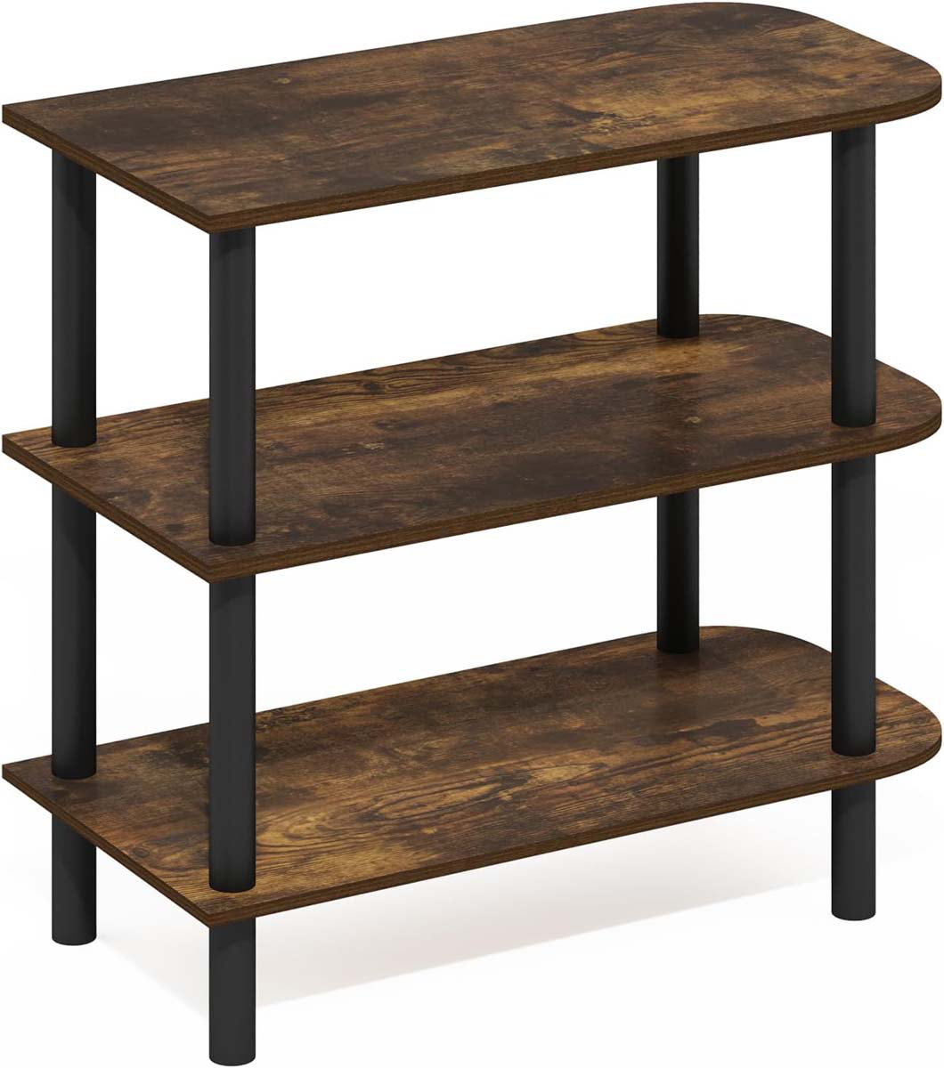 17 Stories 23-Inch 3-Tier Curved Freestanding Shoe Rack Storage ...