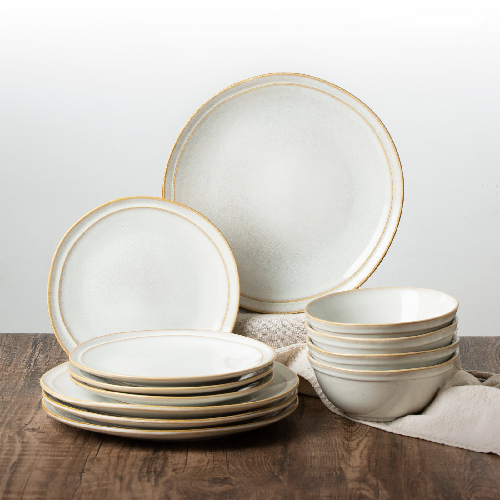 Granduca Stoneware Dinnerware Set, 12 Piece Dish Set & Reviews | Birch Lane