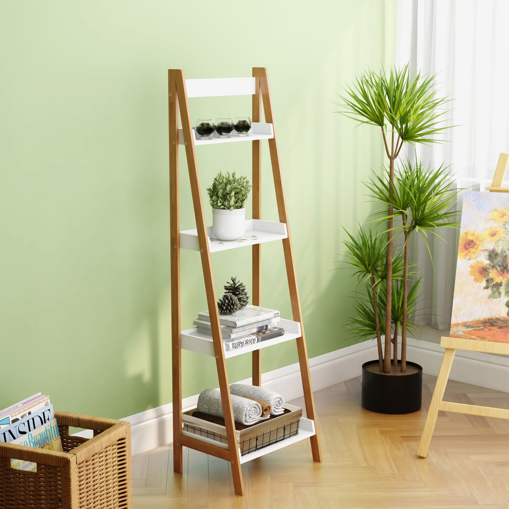George Oliver 4 Tires Bookshelf | Wayfair
