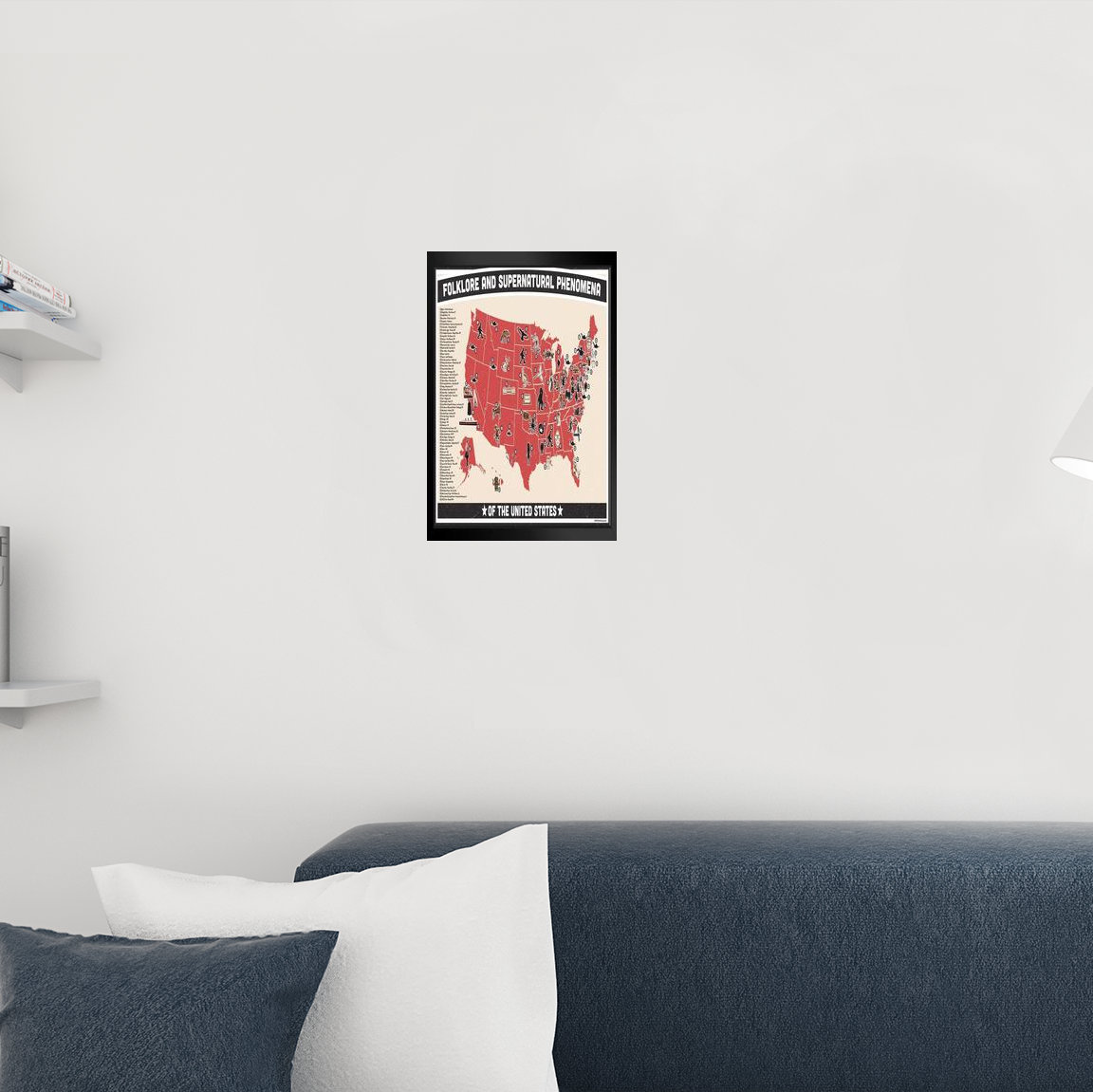 Trinx Folklore And Supernatural Phenomena Of The United States Map ...