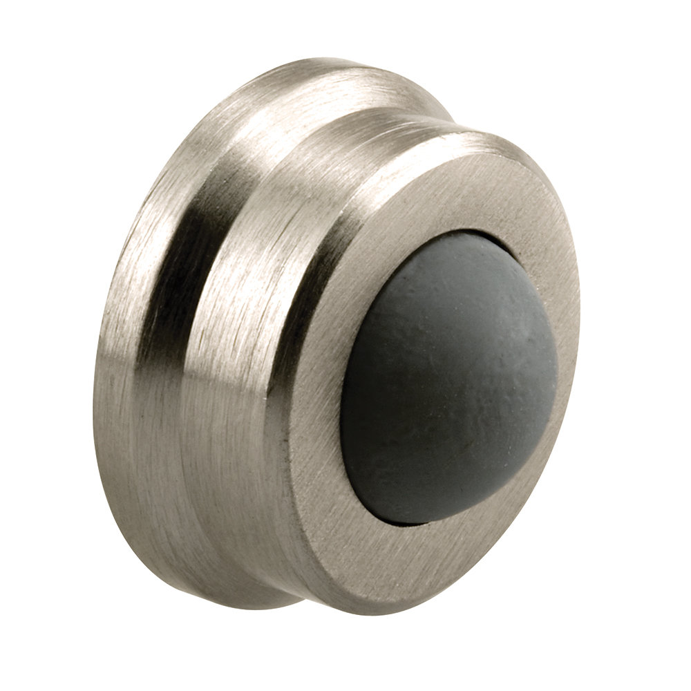 Prime-Line Cast Brass Wall Protector with Convex Bumper, 1 In. (Single ...