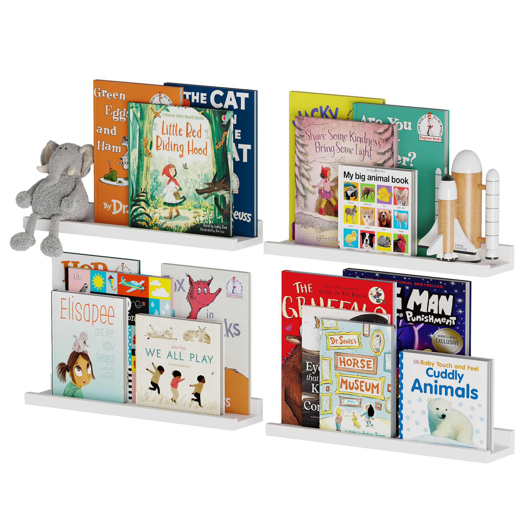 Ebern Designs Hisbe 4 Piece Picture Ledge Wall Shelf & Reviews | Wayfair