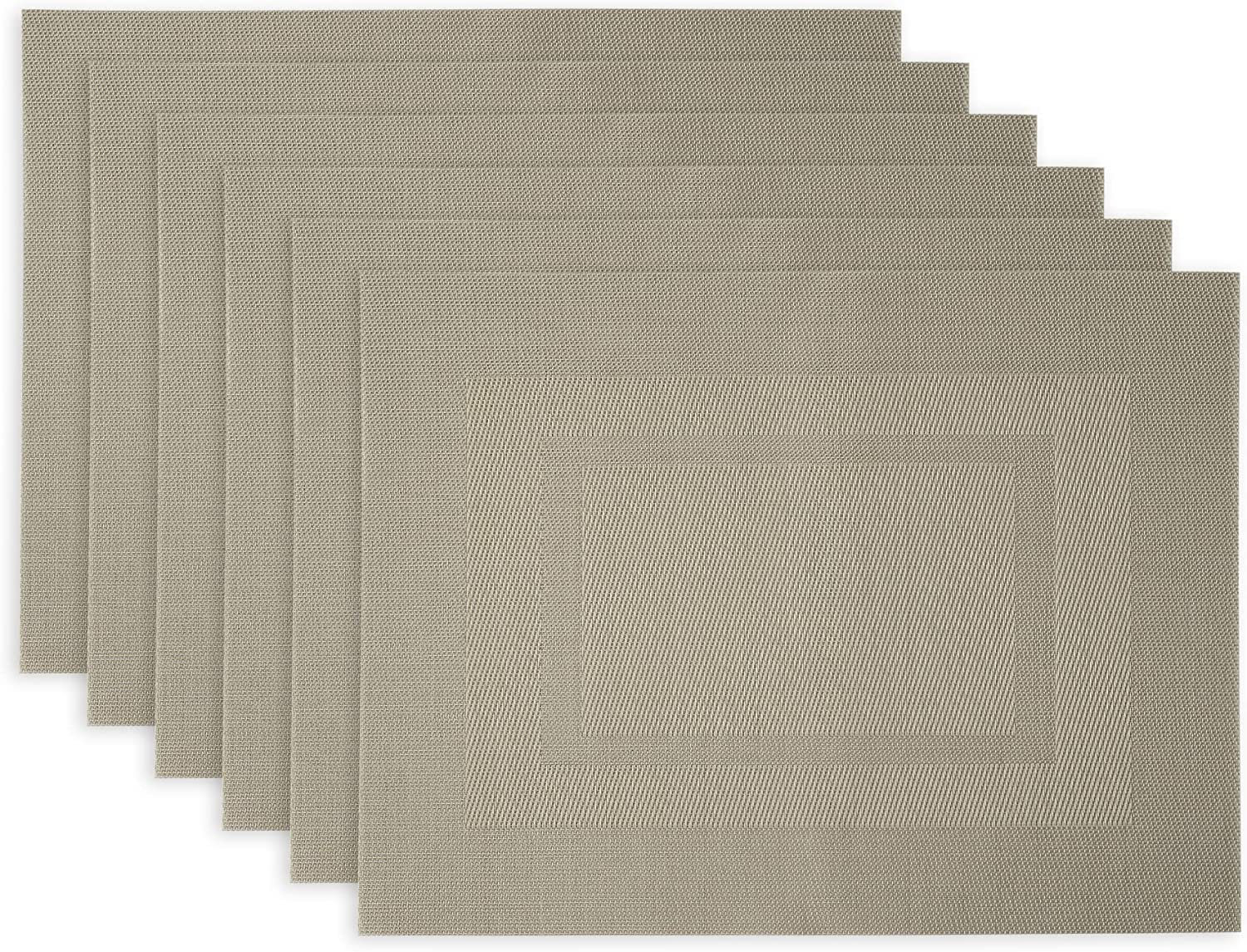 Latitude Run® Double Frame 6 Piece Placemat Set | Wayfair