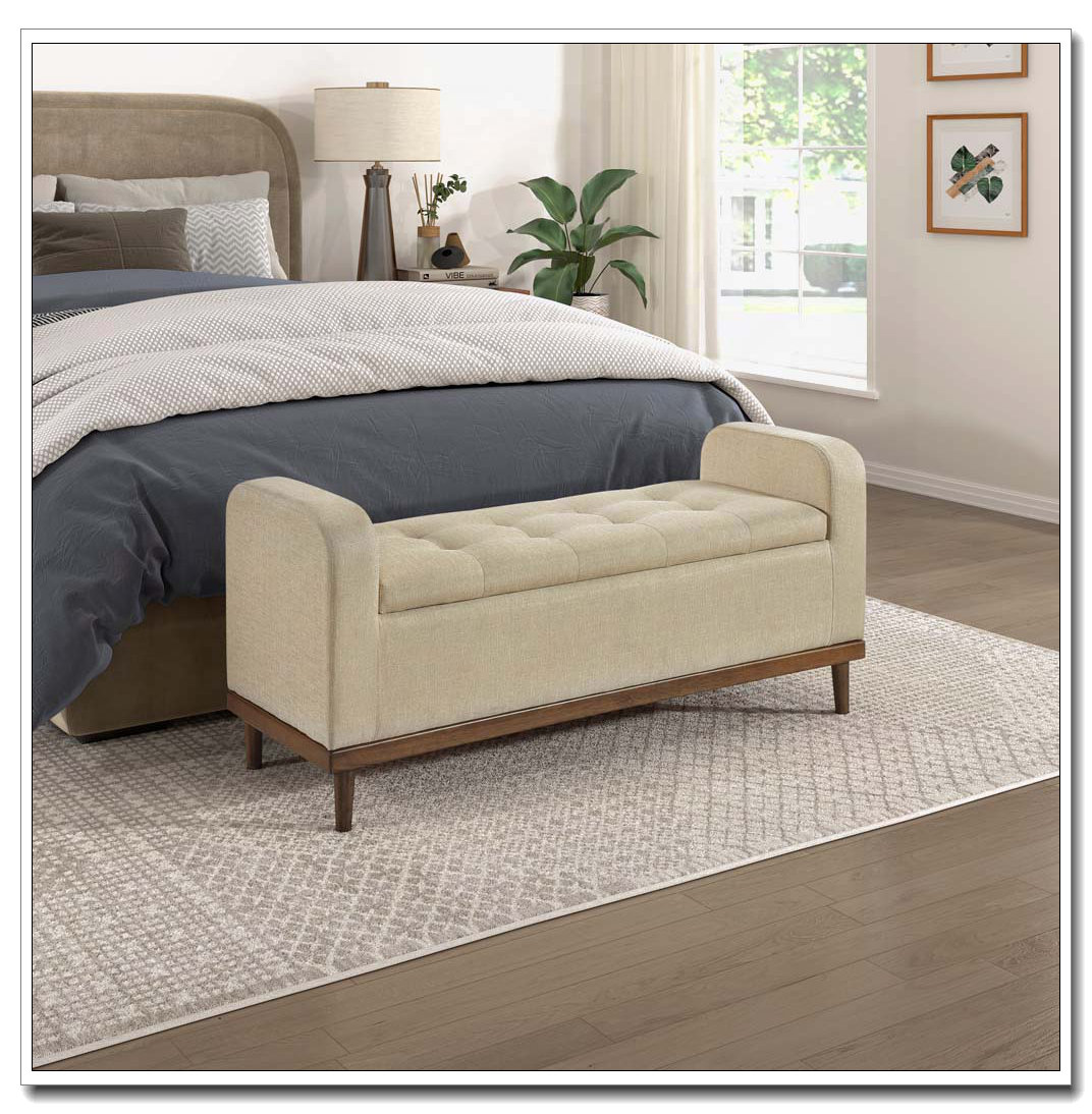 Latitude Run® Tufted Upholstered Lift Top Storage Bench - Wayfair Canada