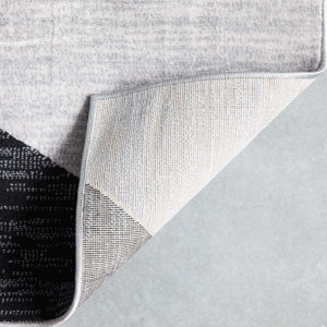 Ebern Designs Bingo Gray Modern Geometric Rug & Reviews | Wayfair