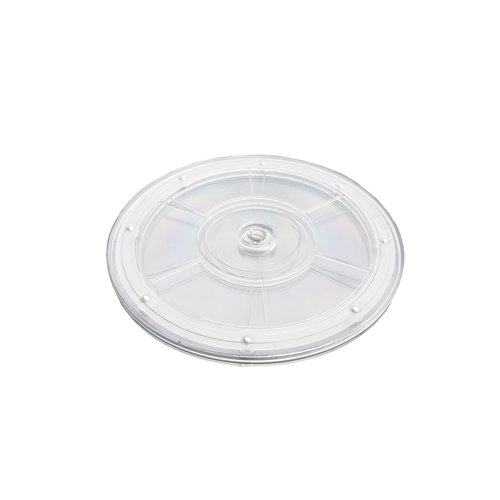 Prep & Savour 8" Clear Plastic Spinner Lazy Susan Turntable Organizer ...