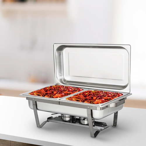 The Party Aisle™ Stainless Steel Rectangle Chafing Dish & Reviews | Wayfair