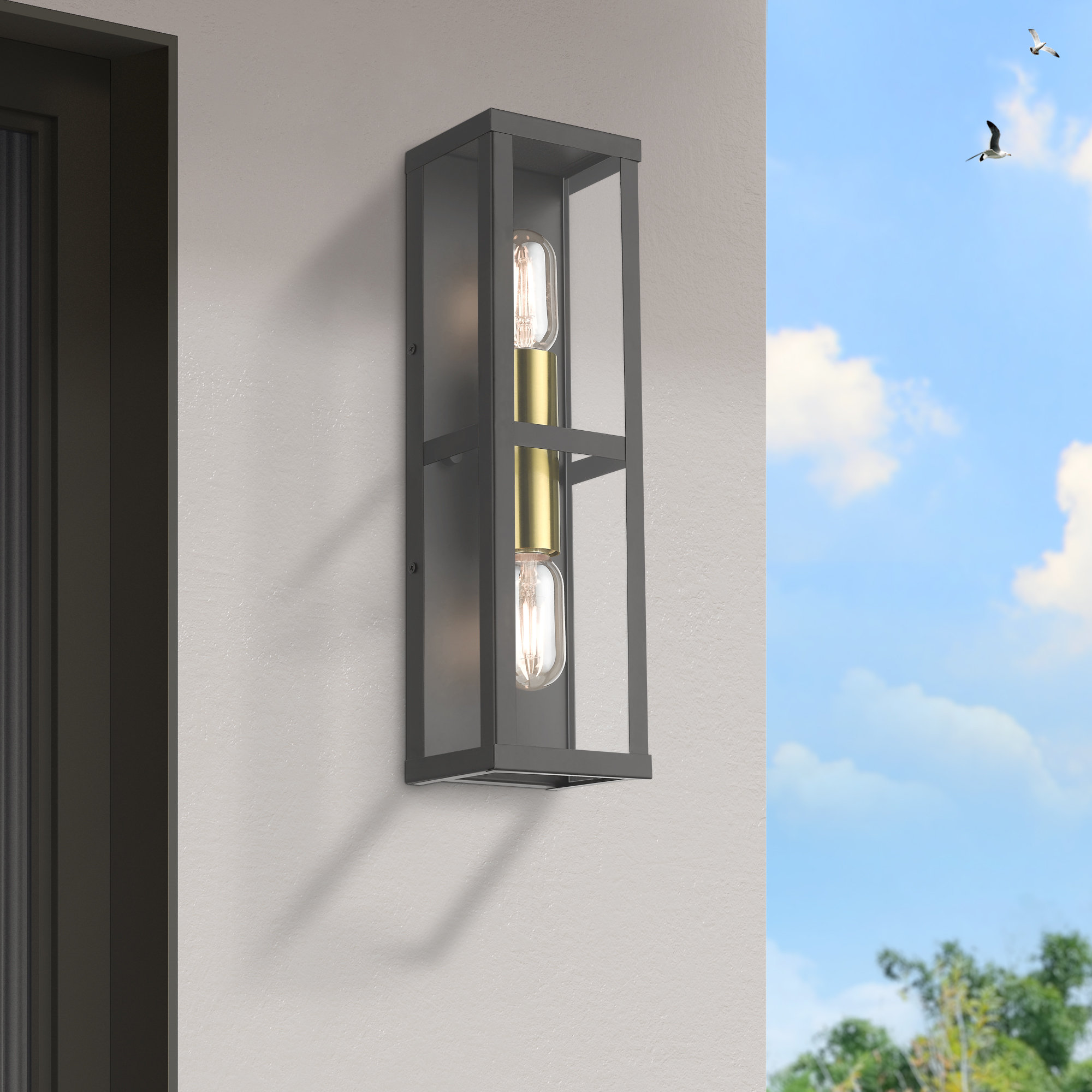 17 Stories Faige Steel Wall Light | Wayfair