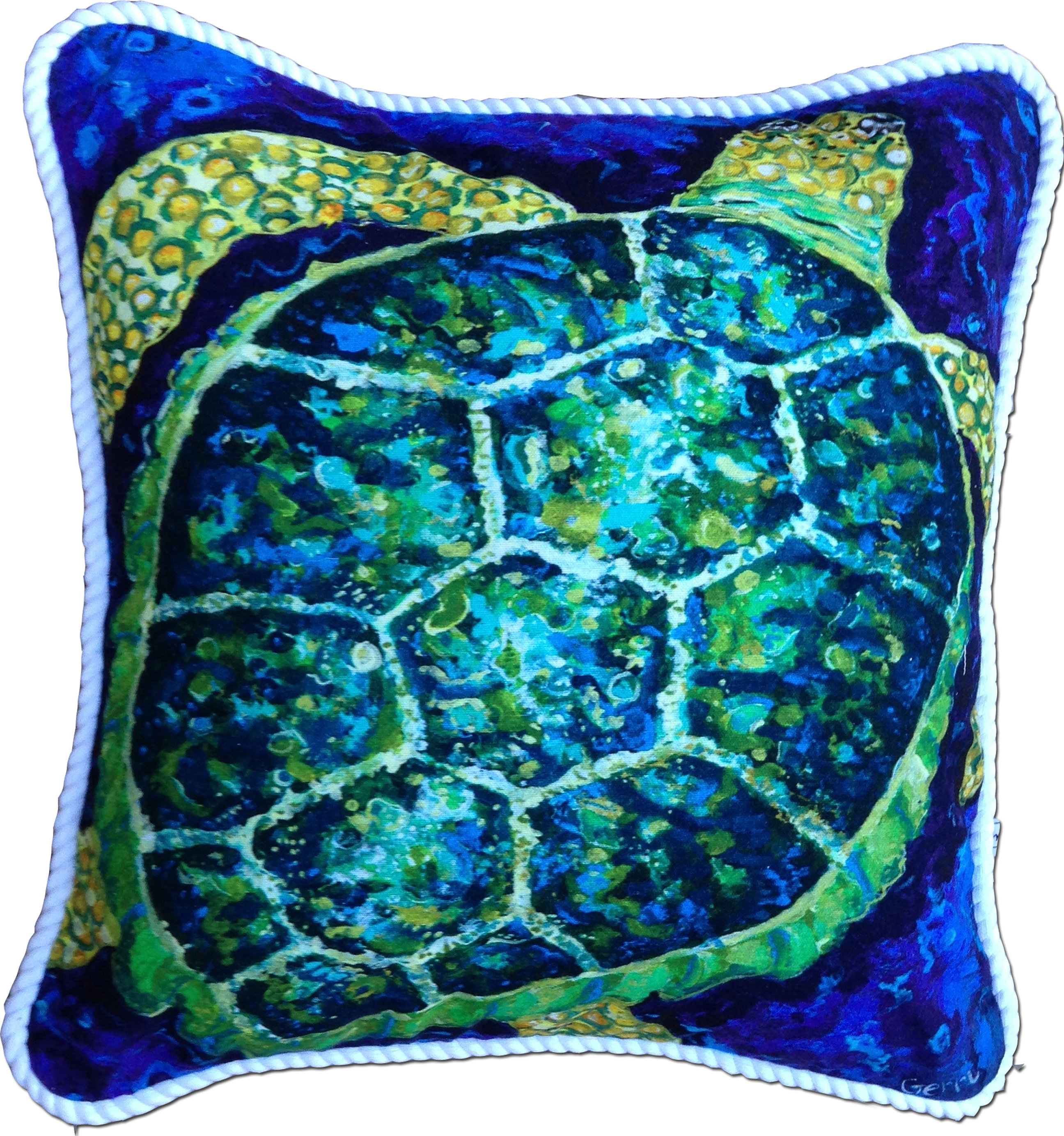 My Island Sea Turtle Turtle Indoor/Outdoor Throw Pillow & Reviews | Wayfair