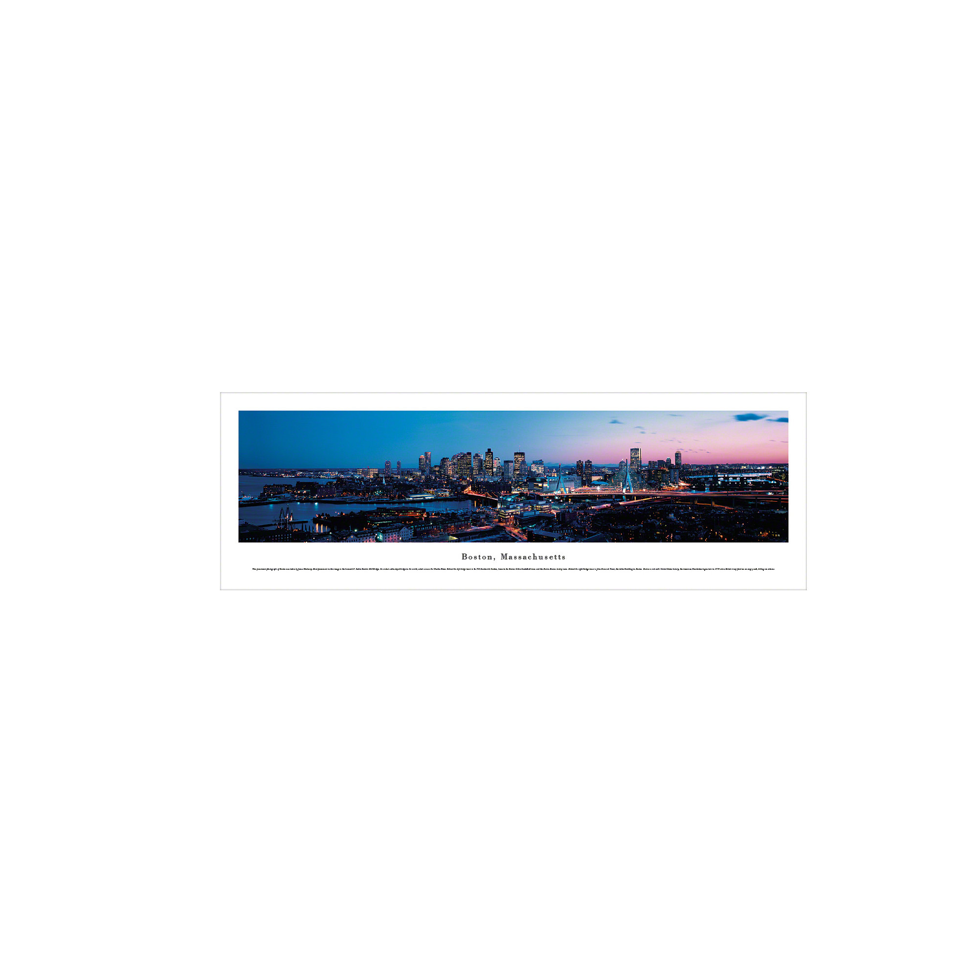 Vault W Artwork US Skyline 'Boston, Massachusetts' by James Blakeway ...