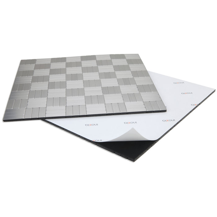 Speed tiles 11.54'' W x 11.54'' L Metal Peel and Stick Mosaic Tile ...