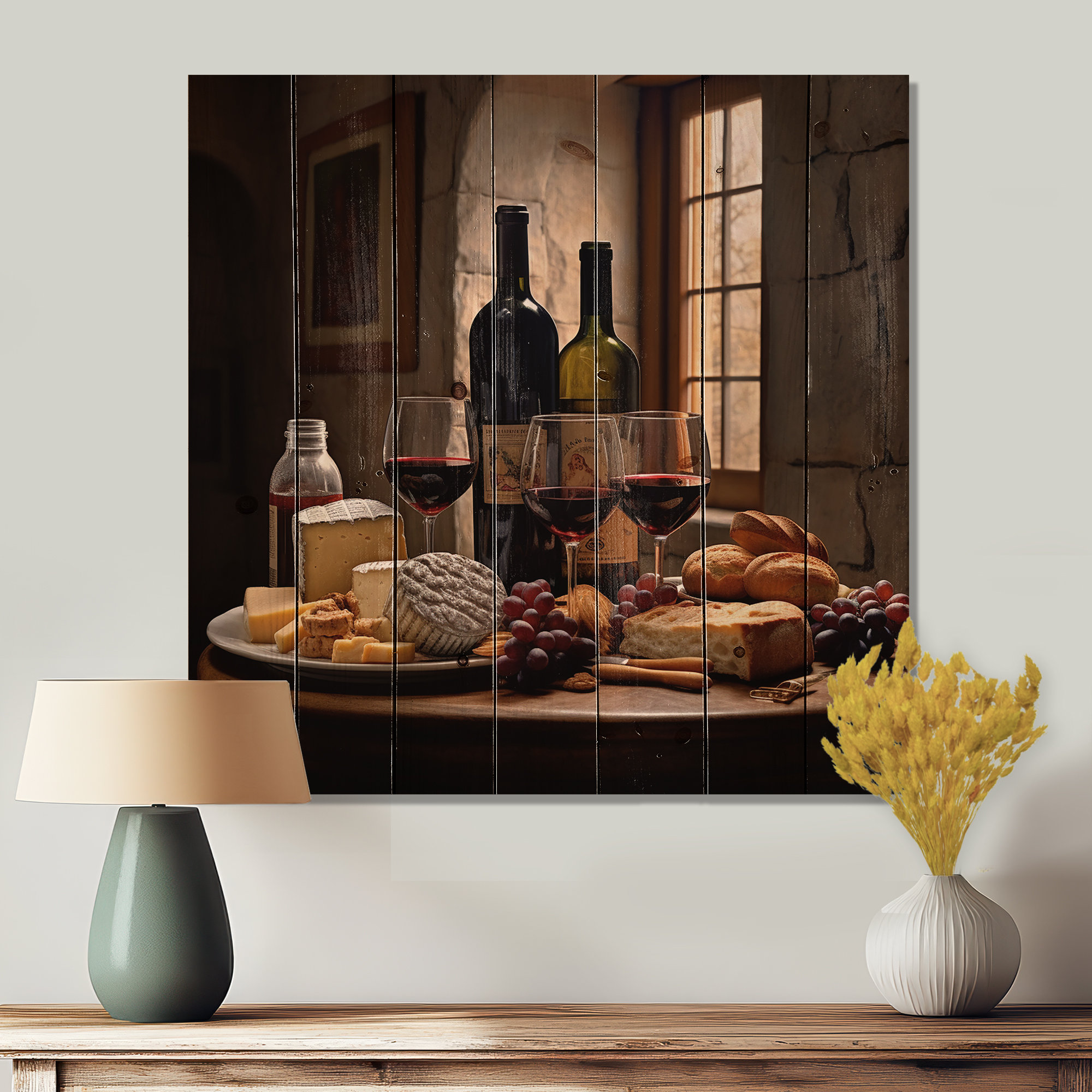 Charlton Home® Dichiera - Food & Beverage Wood Decor On Natural Pine ...