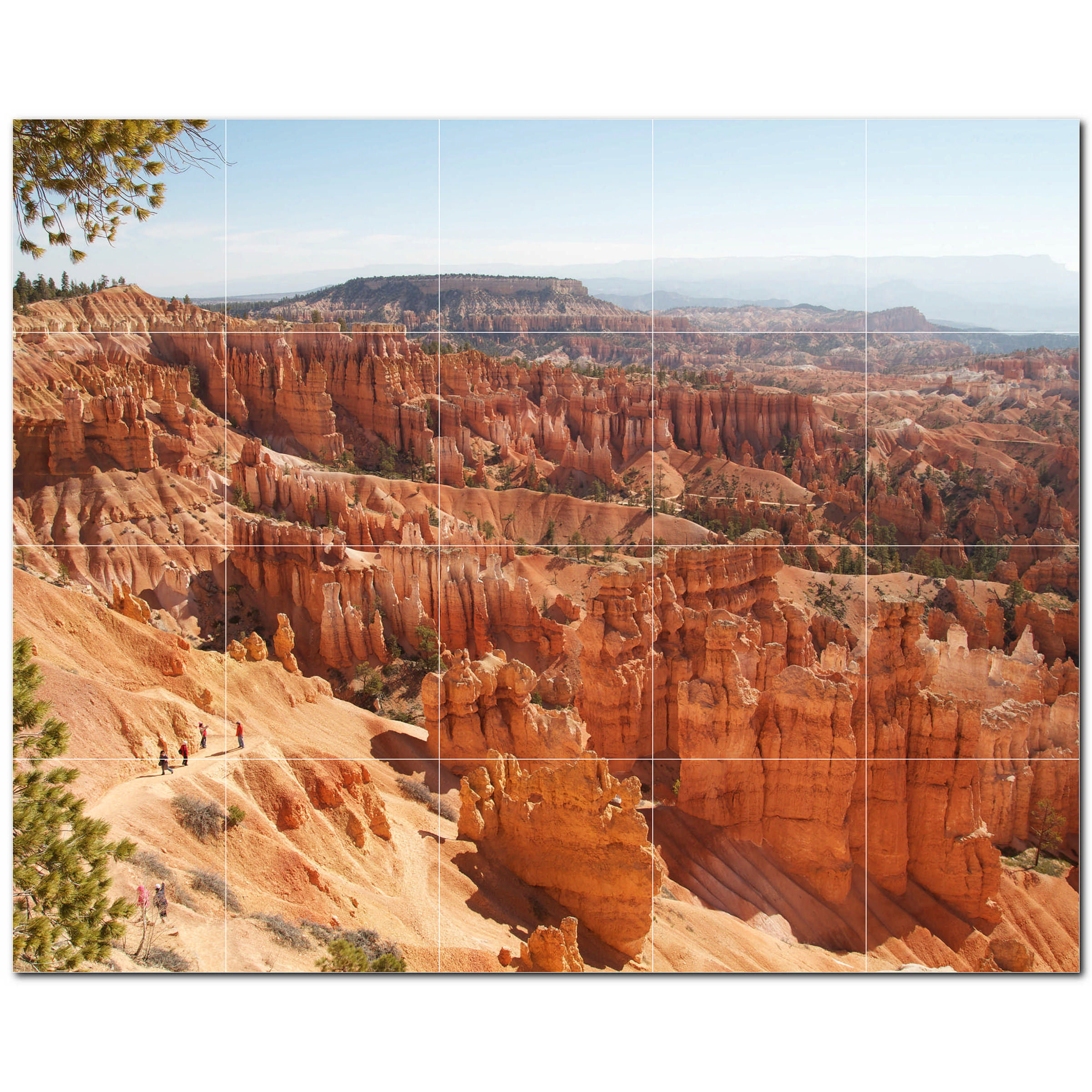 Picture-Tiles.com 21.25" x 17" Ceramic Canyon Photo Decorative Mural ...