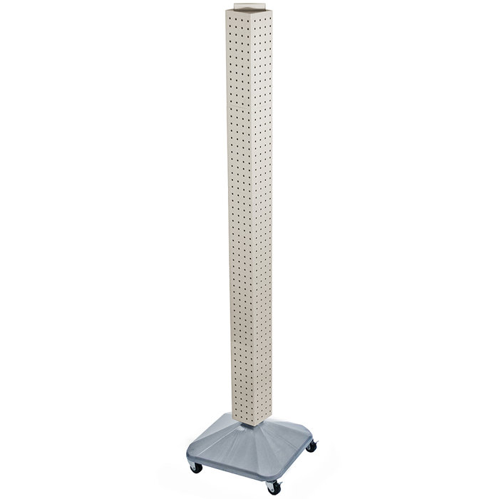 Azar Displays Four-Sided Pegboard Tower Floor Display on Revolving ...