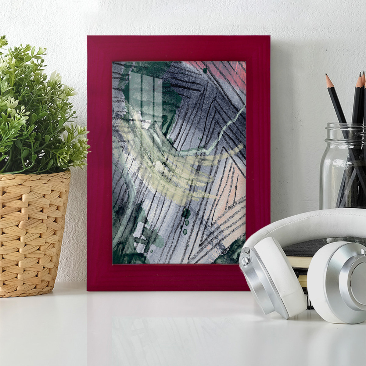 Ivy Bronx Gamallo Angled Spaces III Framed On Paper Graphic Art | Wayfair