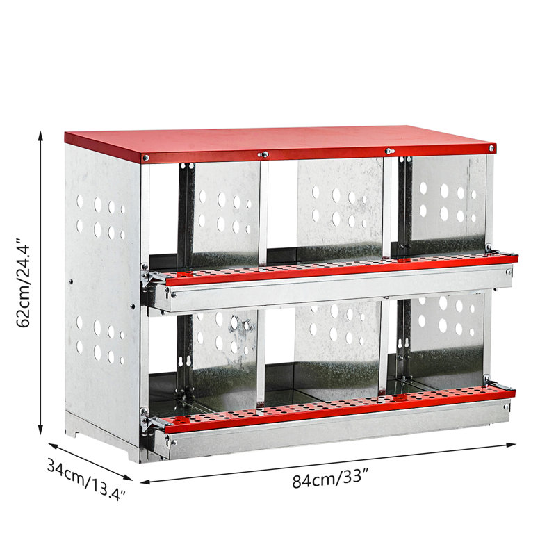 Archie & Oscar™ Nesting Boxes For Chickens, 6 Compartments Roll Out ...