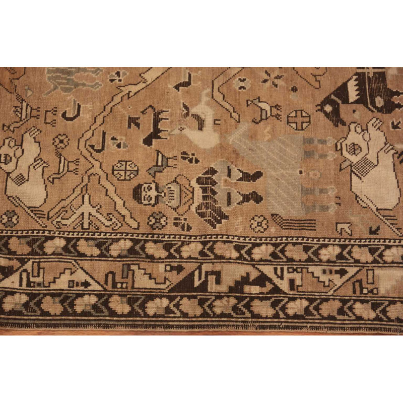 Nazmiyal Collection Collectible Earth Tone Tribal Animal Design Antique ...