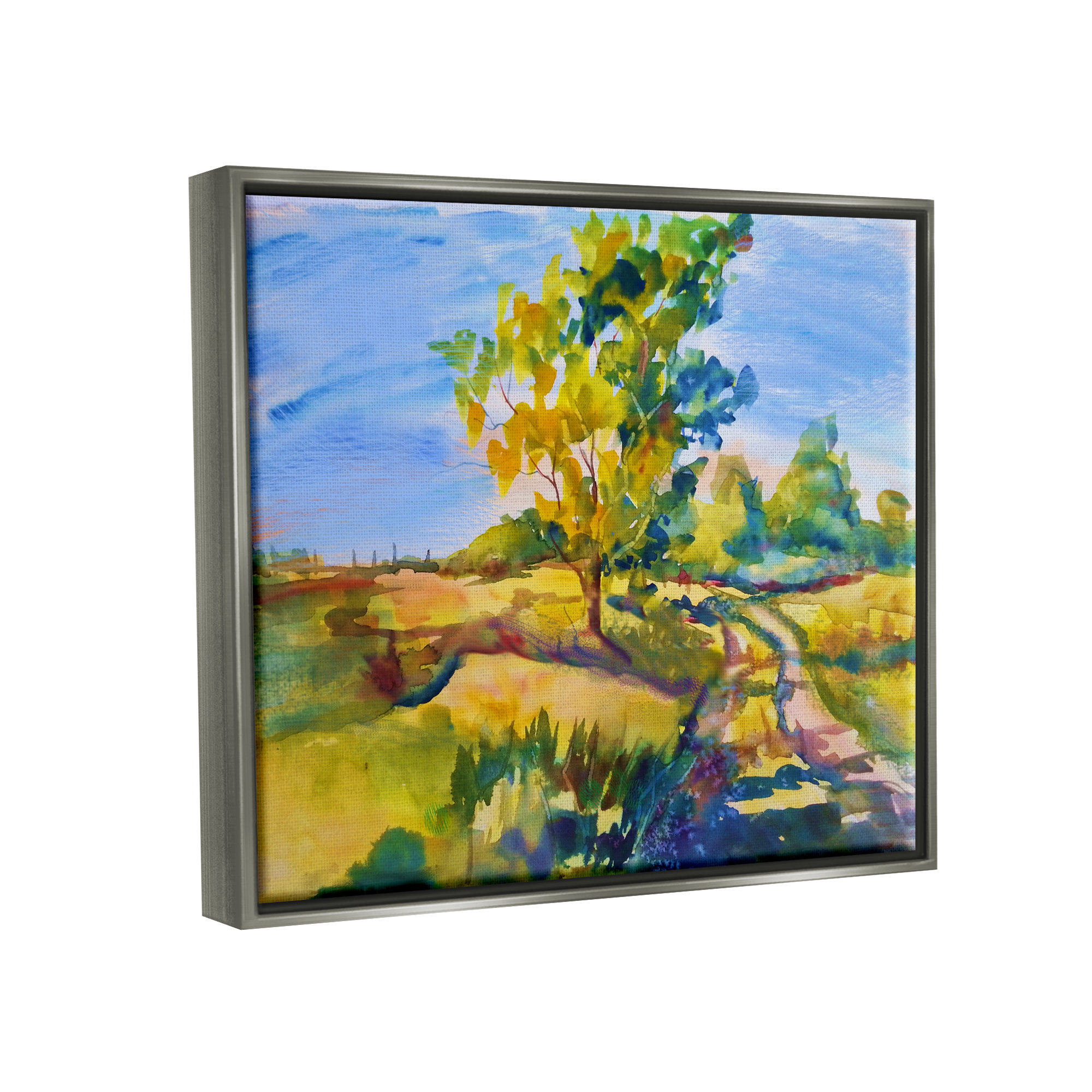 Stupell Industries Tree And Path Landscape On Wood by MB Cunningham ...