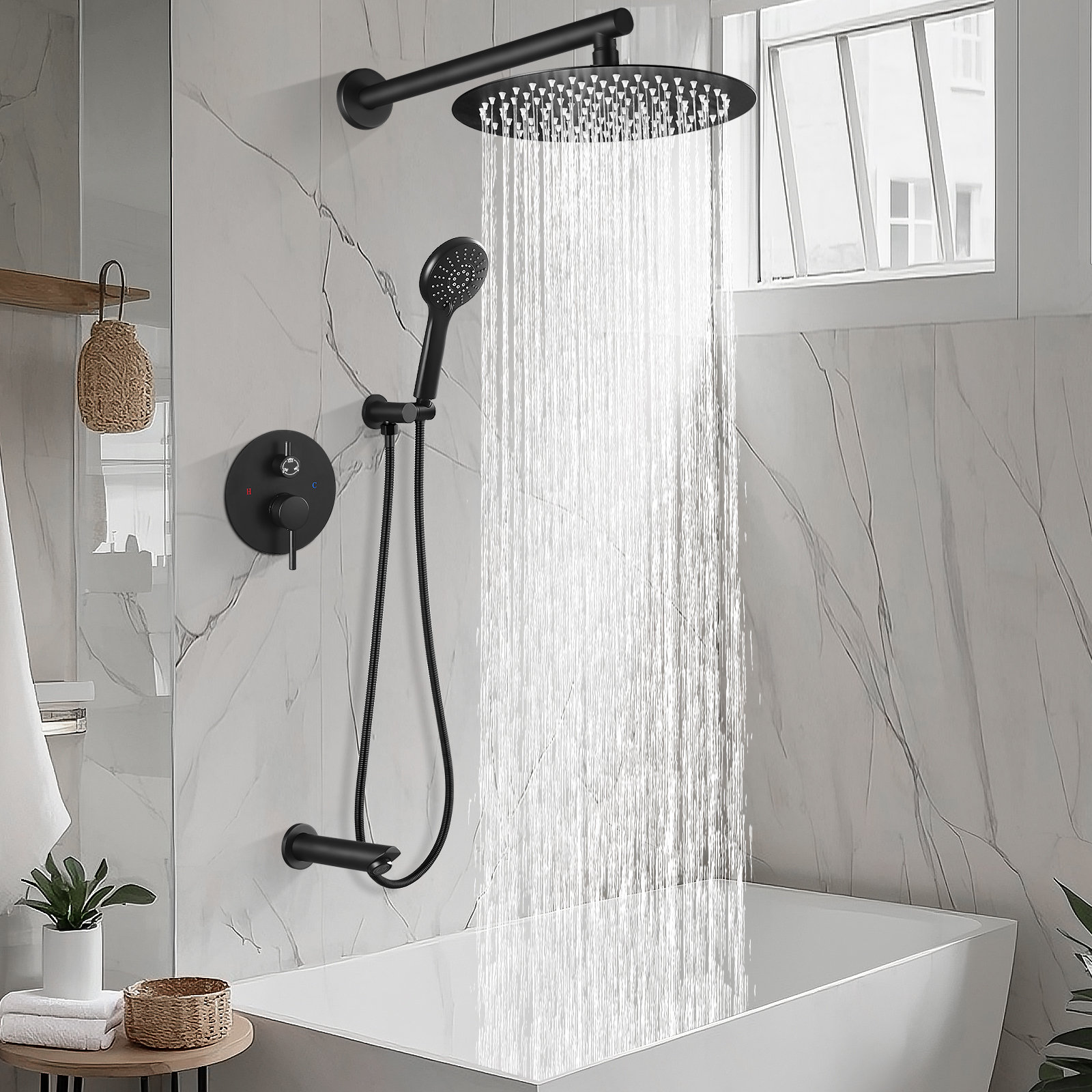 HGN Dome shaped complete shower system | Wayfair