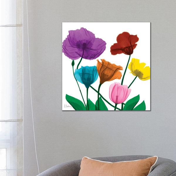 Ebern Designs Jewel Floral Cluster II by Albert Koetsier - Wrapped ...