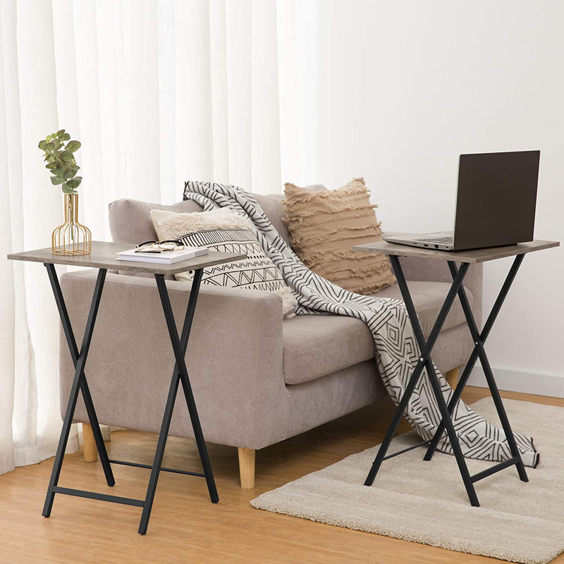 17 Stories Kearra TV Tray Table Set with Stand & Reviews | Wayfair