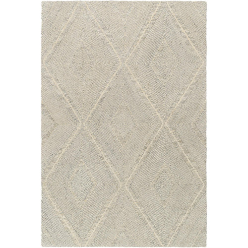 The Twillery Co.® Rectangle Elmina Geometric Handmade Tufted Wool Area ...