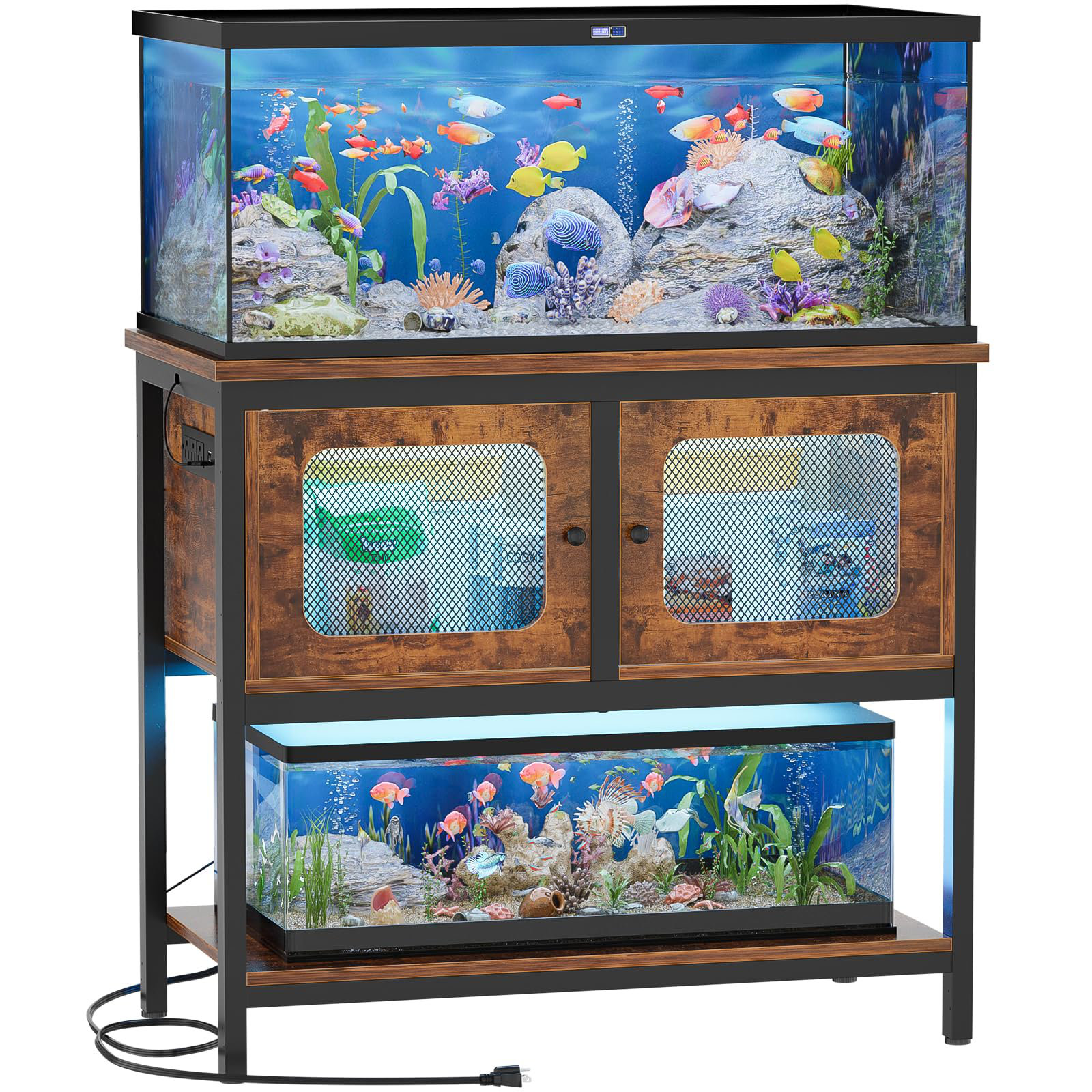Tucker Murphy Pet™ Haruhito 40-50 Gallon Aquarium Stand With LED Light ...