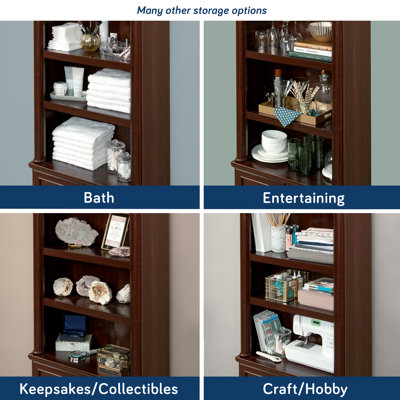 Darby Home Co Manahan Storage Bookcase & Reviews | Wayfair