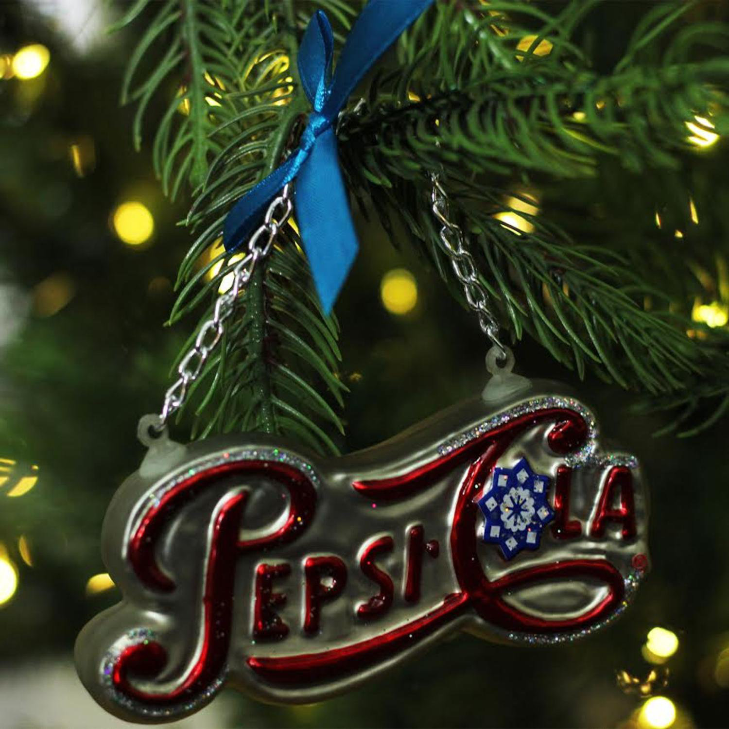 Northlight Seasonal Silver Pepsi Cola Script Logo Word Sign Decorative ...