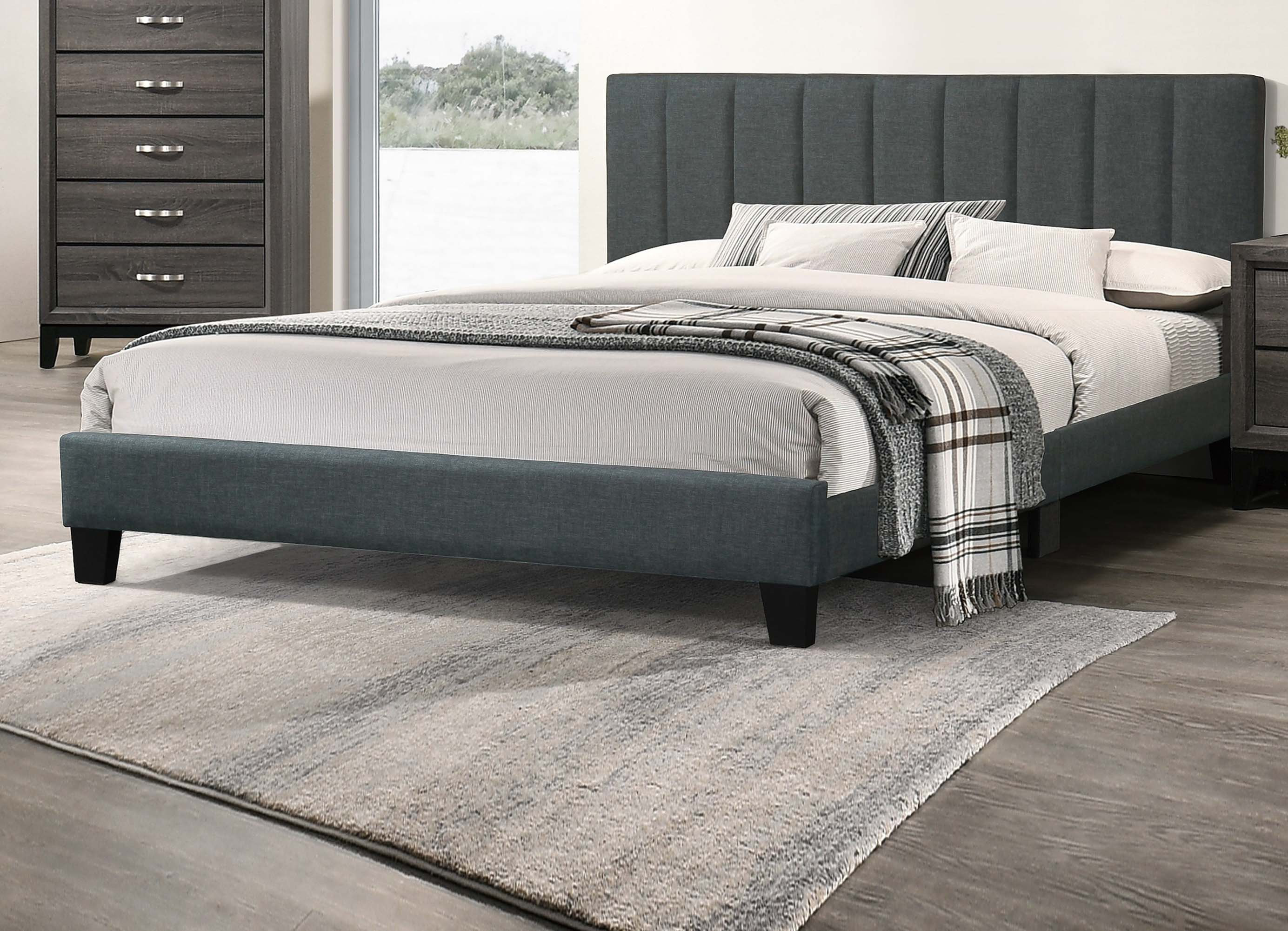 Latitude Run® 1Pc California Bed Beautiful Polyfiber Vertical Tufted HB ...