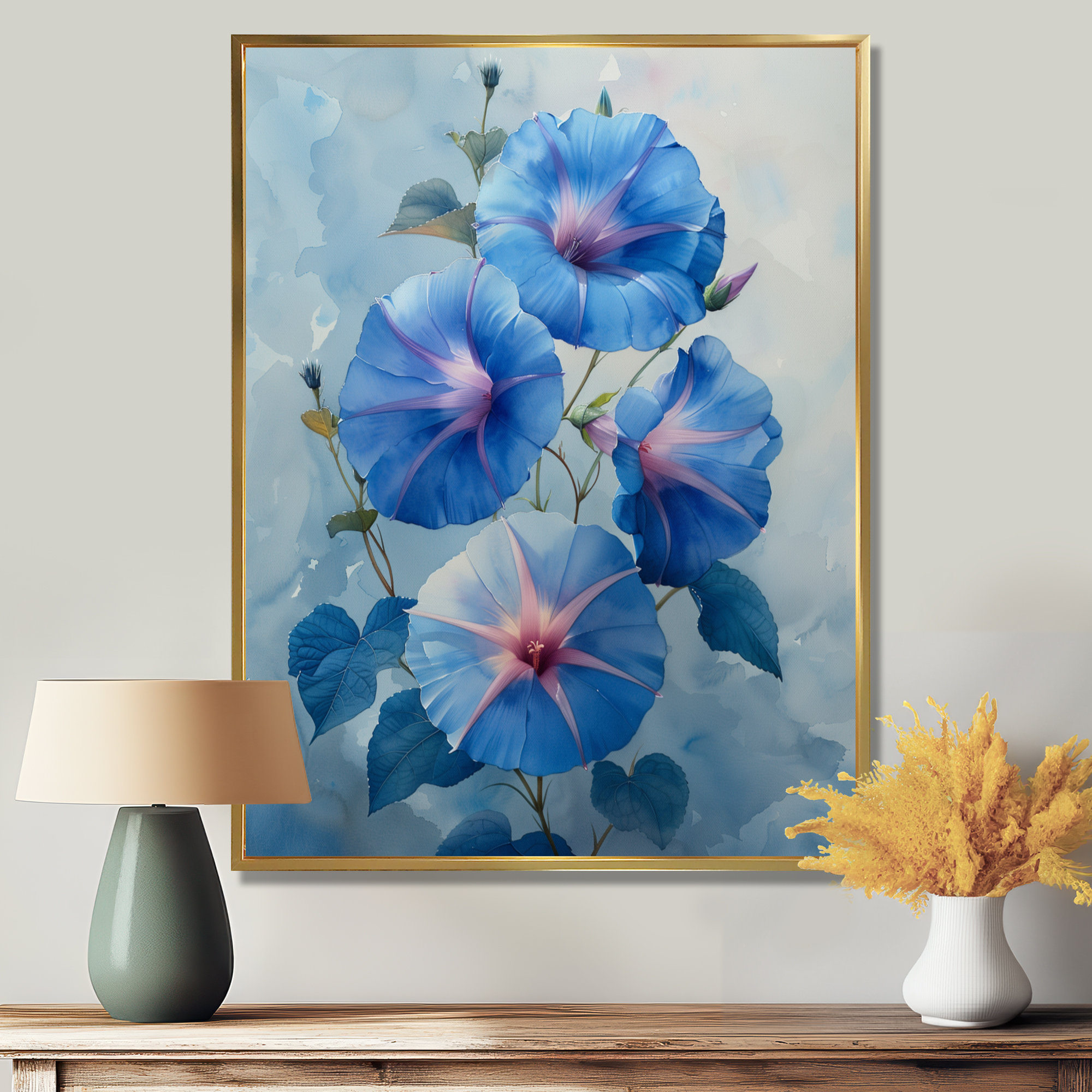 Winston Porter Garden Of Blue Morning Glory Bloom II - Morning Glory ...