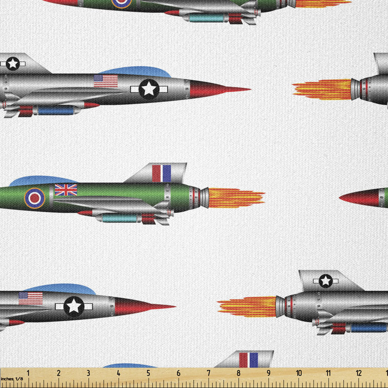 East Urban Home Deeraj Jet-Planes Aviation Attack Multi-Purpose Fabric ...