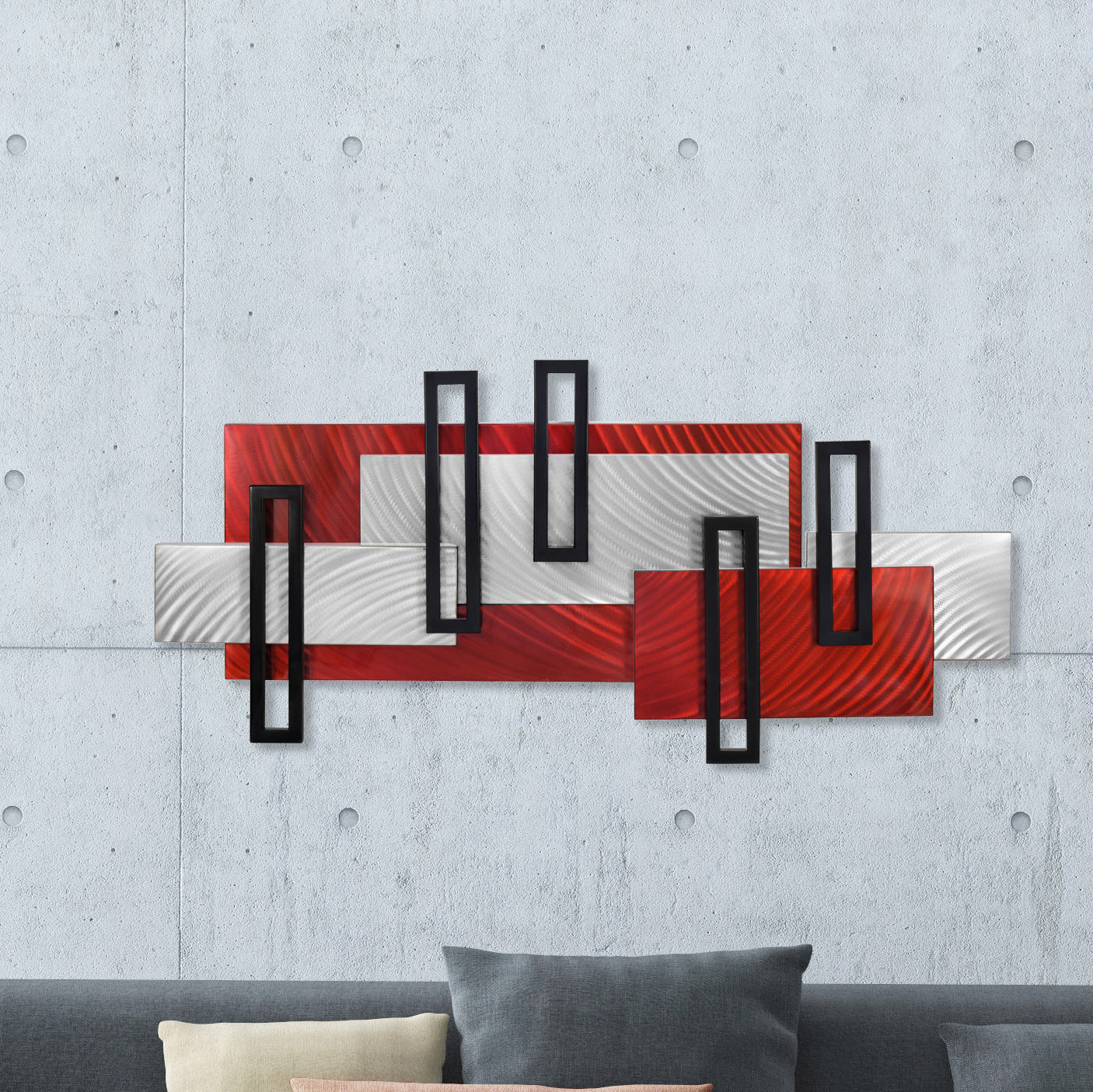 Brayden Studio Five Squared Metal Wall Décor & Reviews - Wayfair Canada