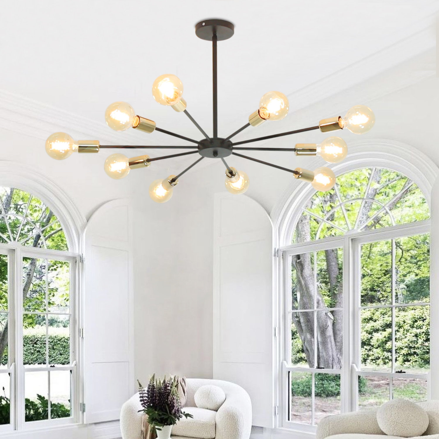 George Oliver Parrett 10 - Light 27.6'' Semi Flush Mount & Reviews ...