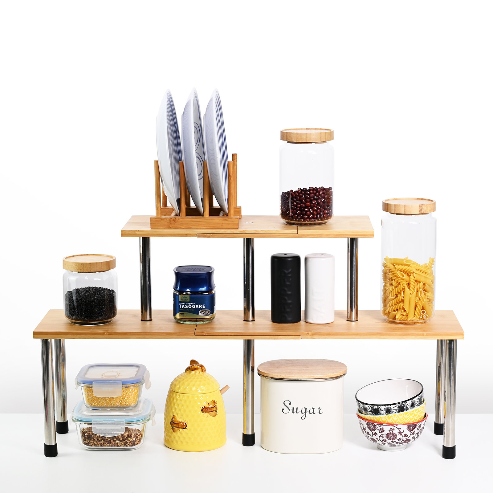 Rebrilliant Lakky 2 Tier Shelving Rack & Reviews | Wayfair