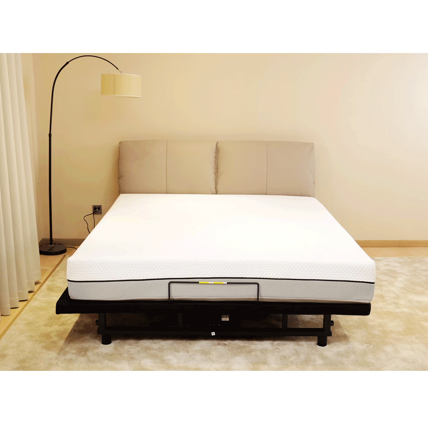 Alwyn Home Adjustable Bed Base Frame, Head And Foot Incline Quiet Motor ...