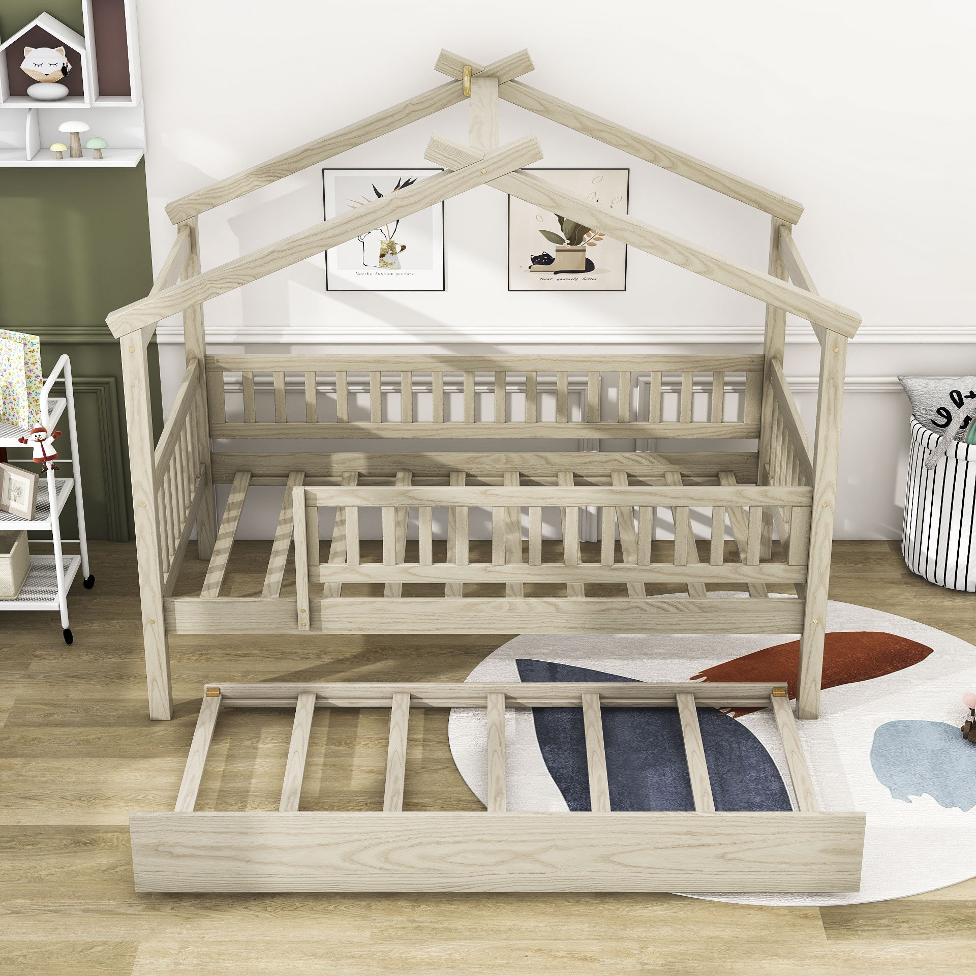 Hokku Designs Dustee Wood Daybed with Slats | Wayfair