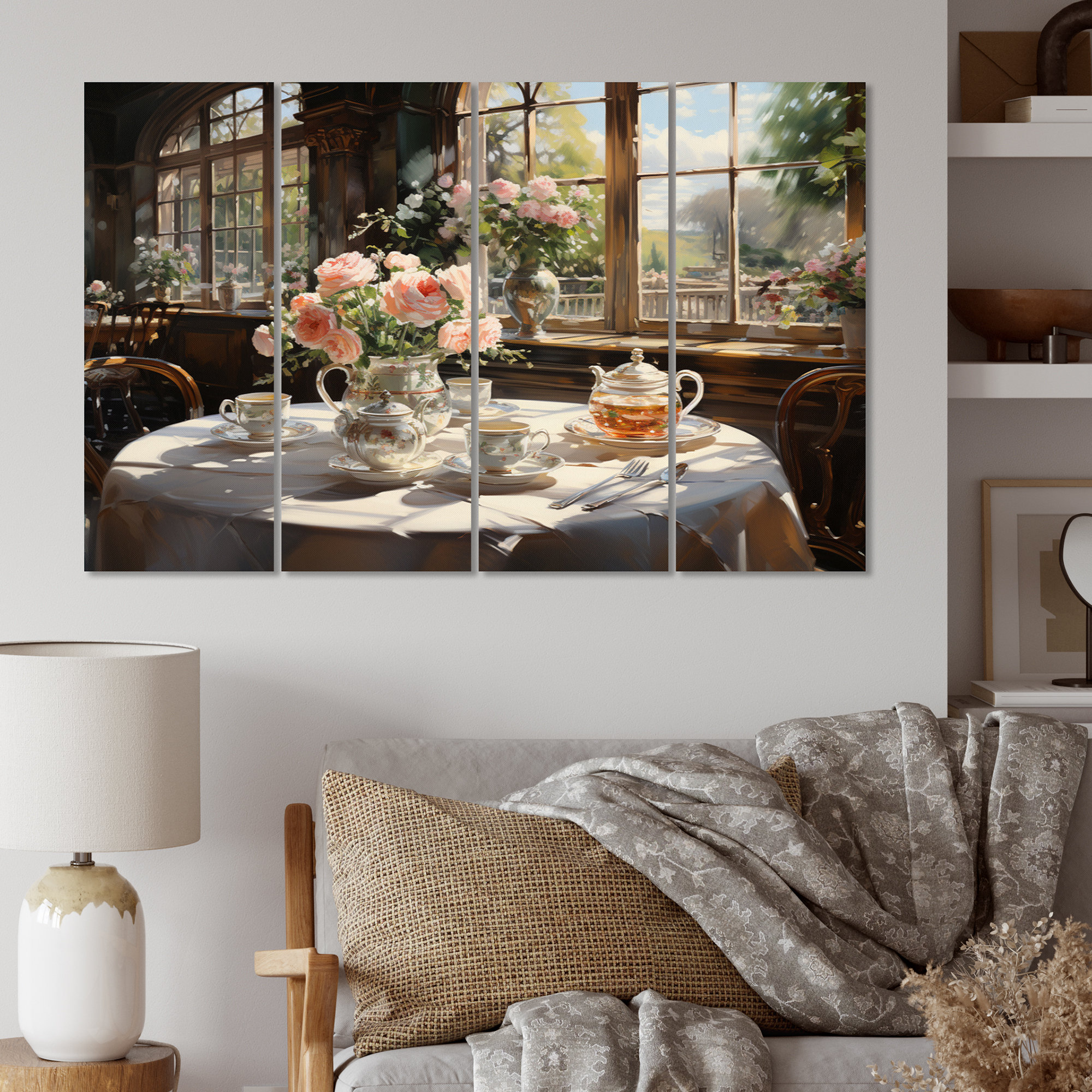 Design Art Country Clubs Afternoon Tea V - Country Clubs Metal Wall ...