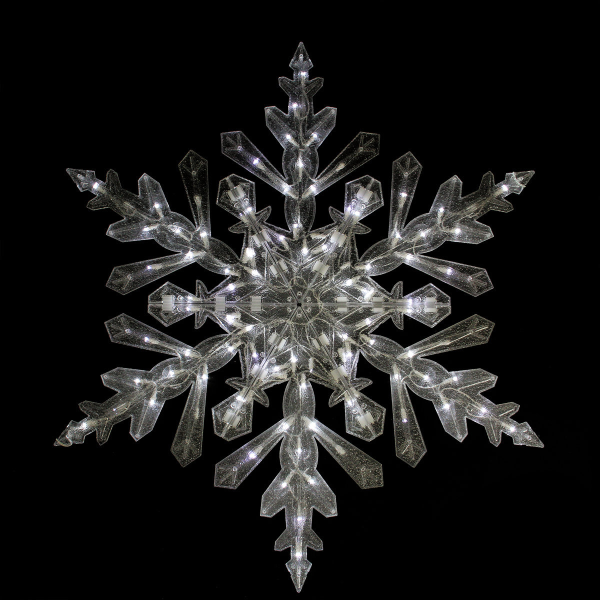Northlight Seasonal 47" LED Lighted Twinkling Cool White Snowflake ...