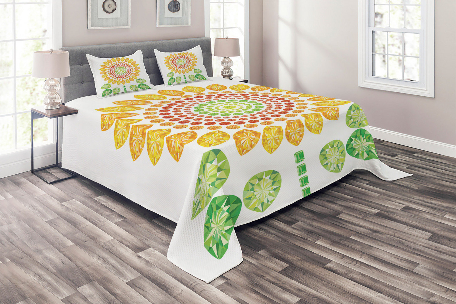 Ambesonne Sunflower Coverlet Set | Wayfair