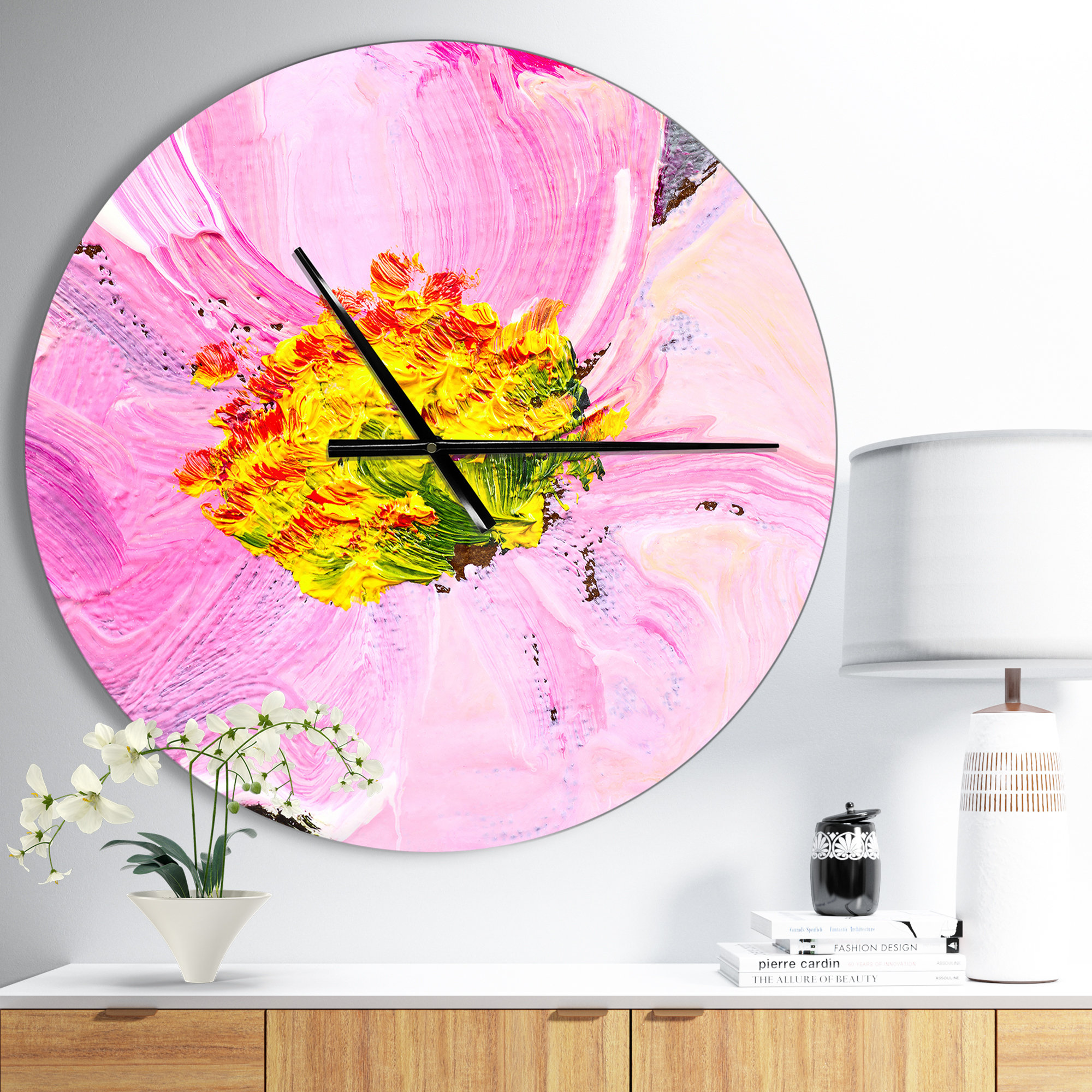 The Twillery Co. Swigart Oversized Farmhouse Designart Flower Oil ...