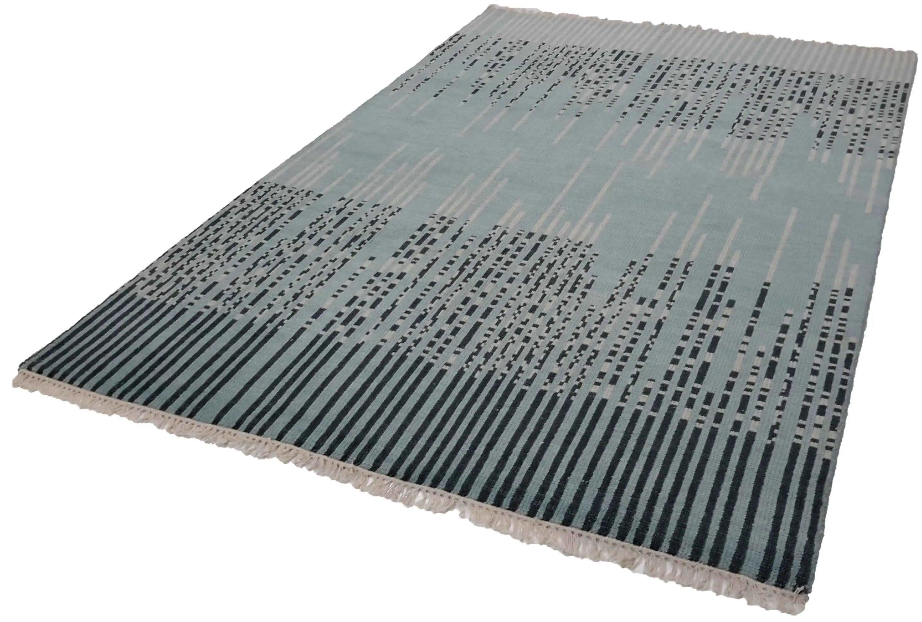 Isabelline No Pattern and Not Solid Color Handmade Rectangle 6'1" x 9'1 ...