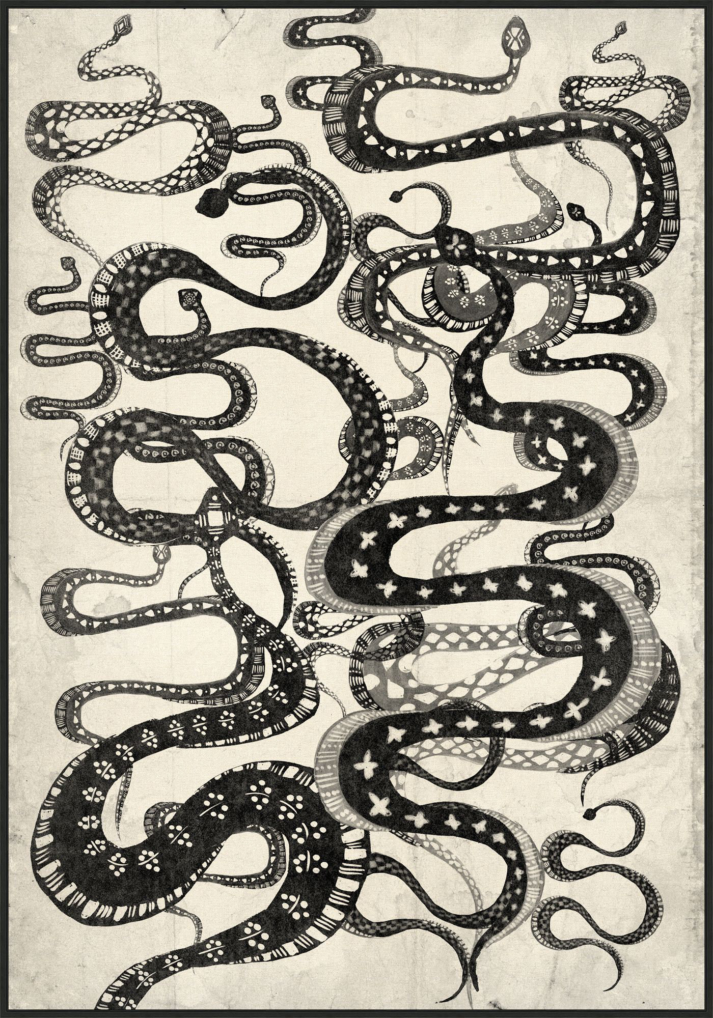 Wendover Art Group Snake Pathway by Thom Filicia - Floater Frame ...