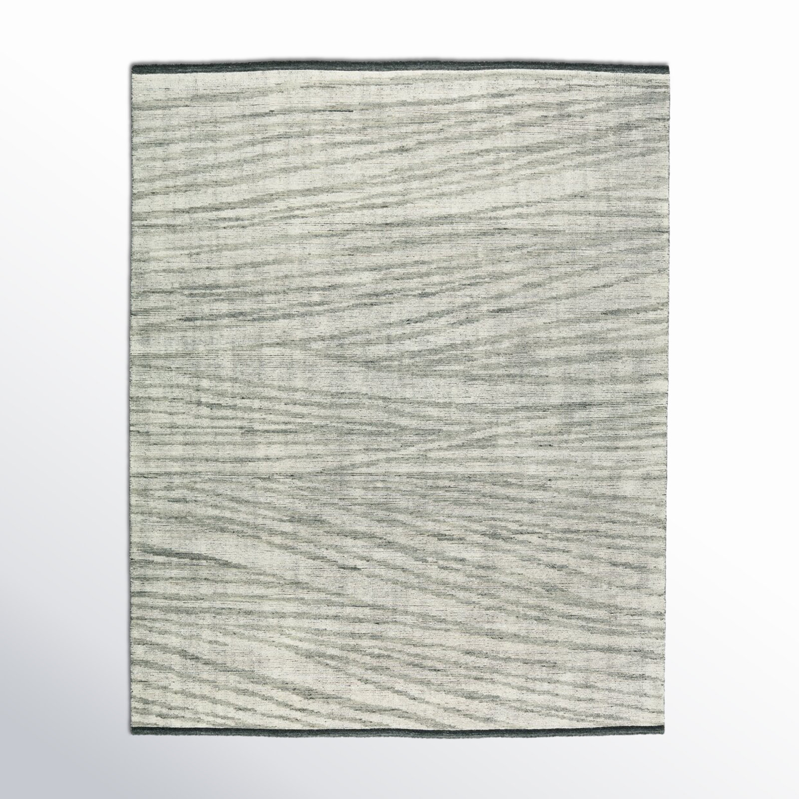 AllModern Westergard Abstract Hand Knotted Wool Ivory/Grey/Green Area ...