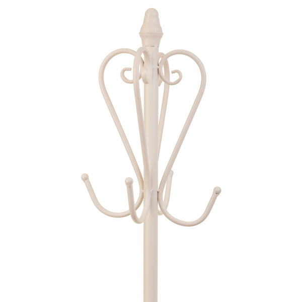 Marlow Home Co. Arleaner Iron Freestanding 4 - Hook Coat Rack | Wayfair ...