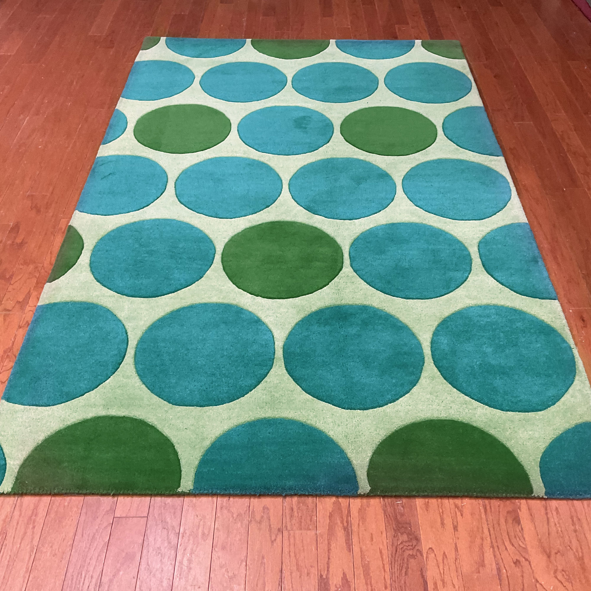 Herat Oriental Hand Tufted Light Green/Teal Area Rug | Wayfair