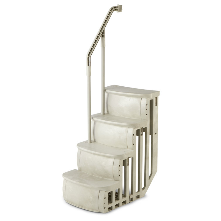 Main Access 36'' D Hot Tub Step in White & Reviews | Wayfair