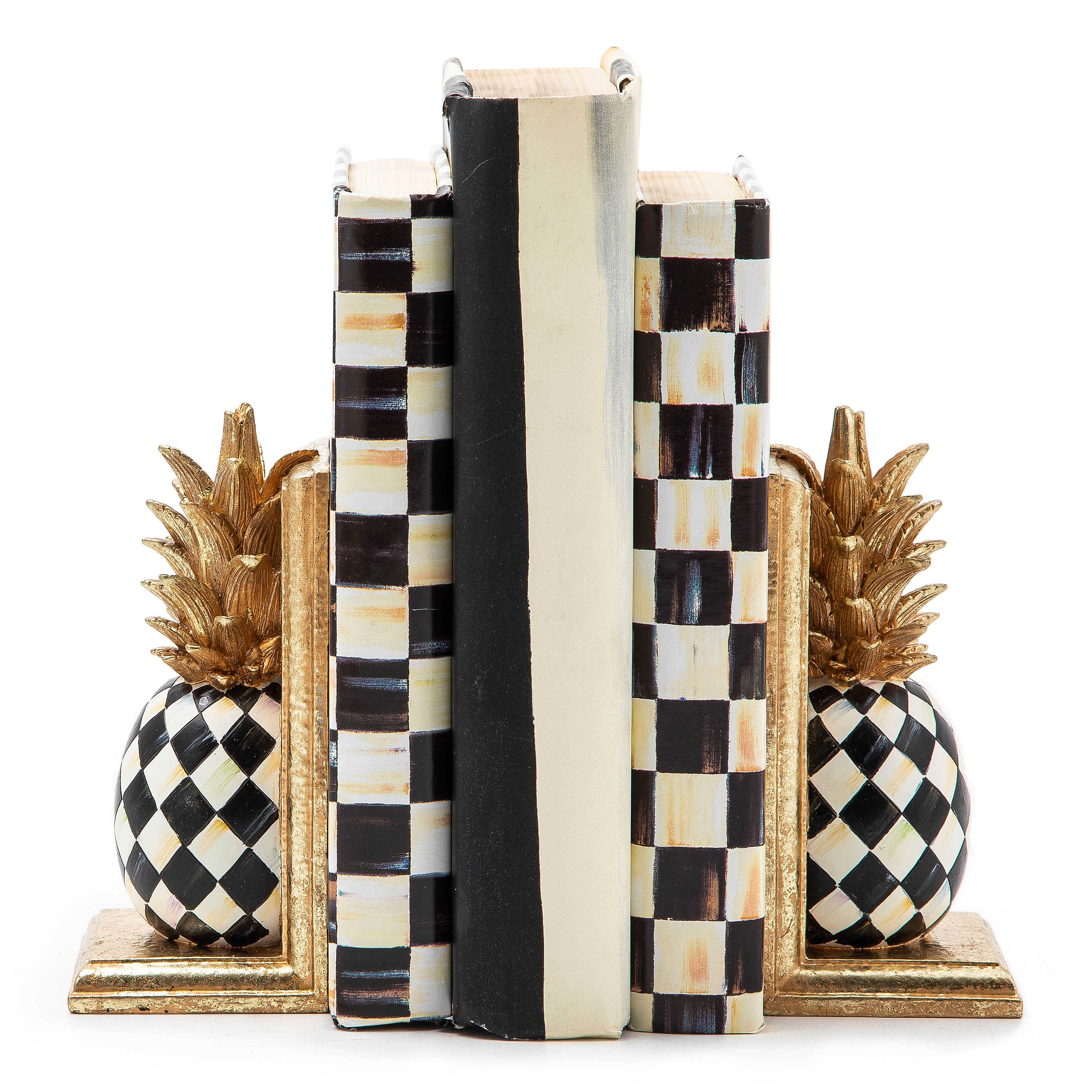 MacKenzie-Childs Pineapple Bookends | Wayfair