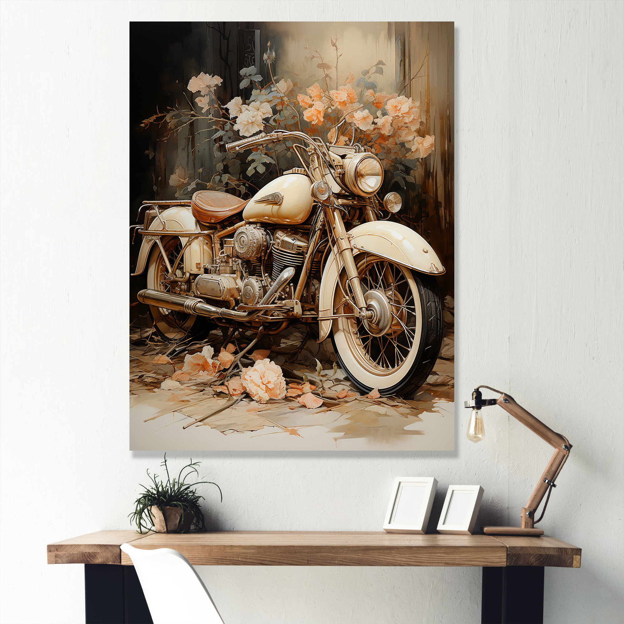 Williston Forge Vintage Motrocycle Melody | Wayfair